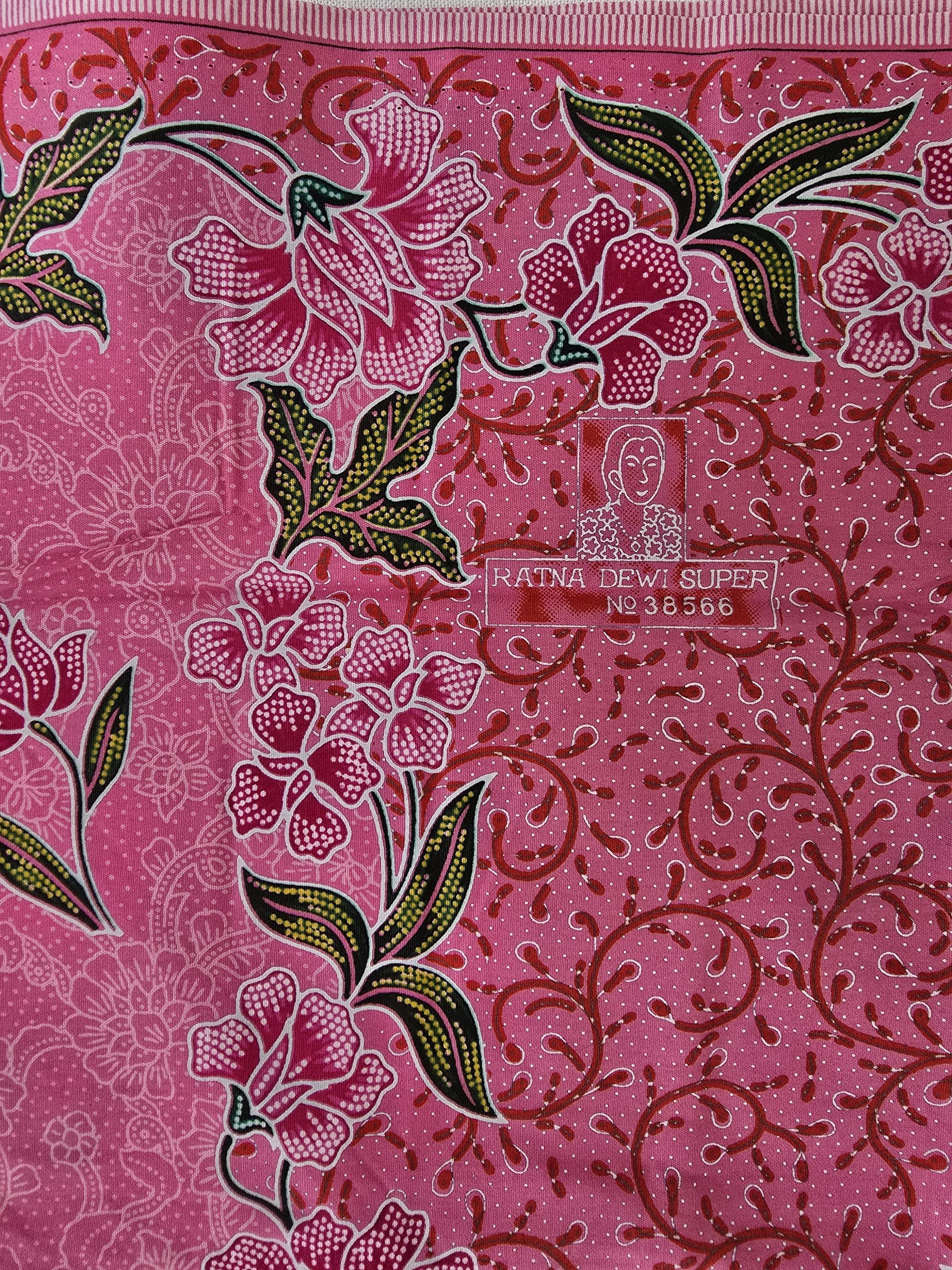 Ratna Dewi Cotton Sarong Fabric, Indonesian Batik Printed Style Sarong ...