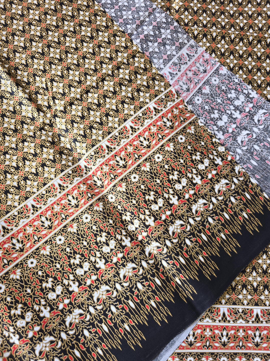 Ratna Dewi Cotton Sarong Fabric in Thai Style Printed, Thai Batik ...