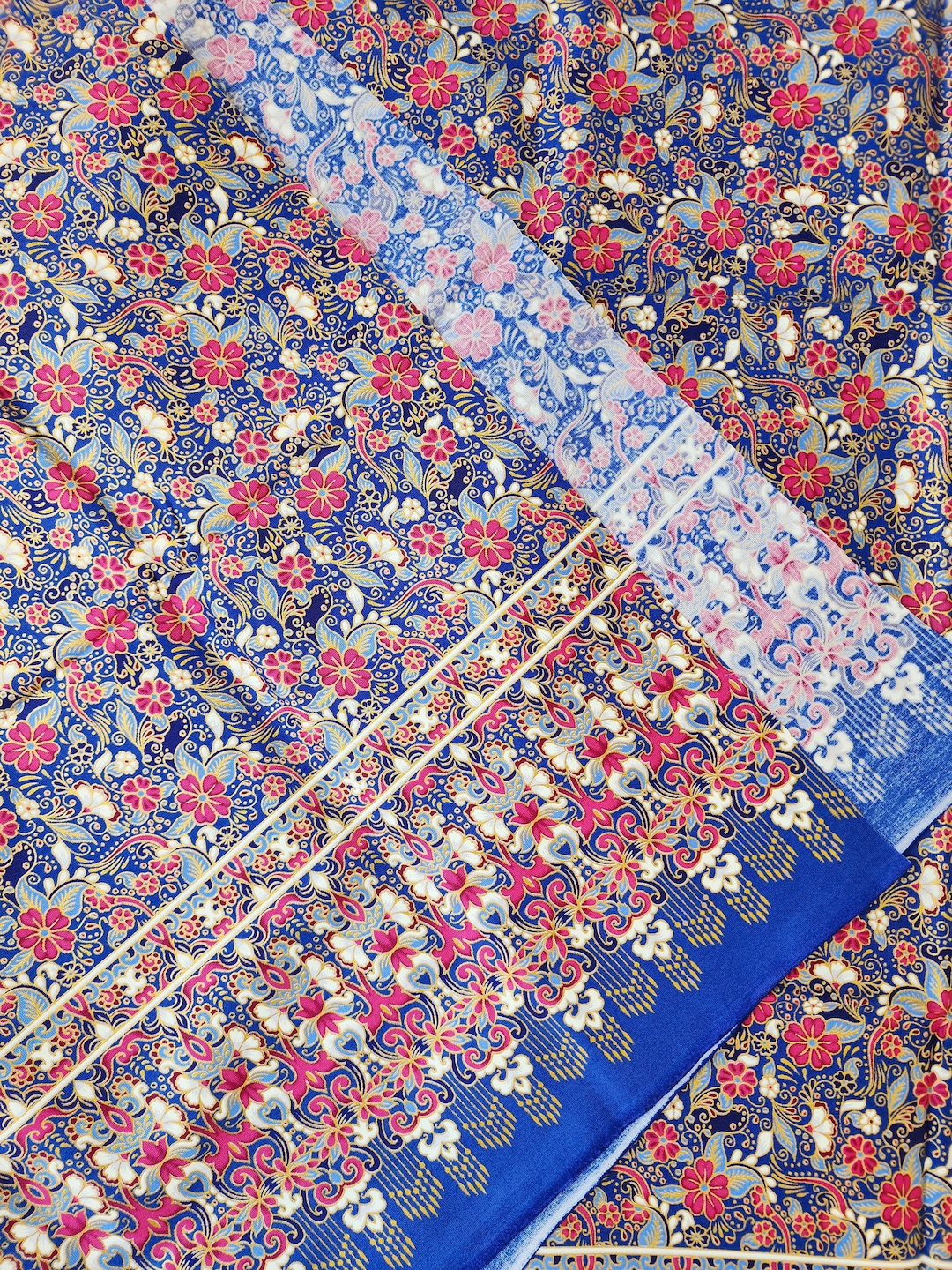 Ratna Dewi Cotton Sarong Fabric in Thai Style Printed, Thai Batik ...