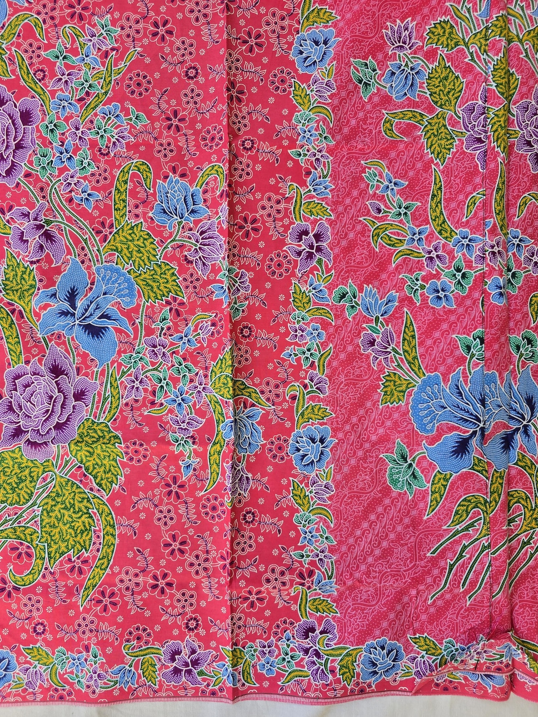 Ratna Dewi Cotton Sarong Fabric, Indonesian Batik Printed Style Sarong ...