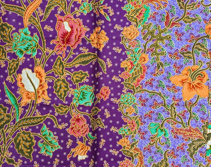 Ratna Dewi Cotton Sarong Fabric, Indonesian Batik Printed Style Sarong ...