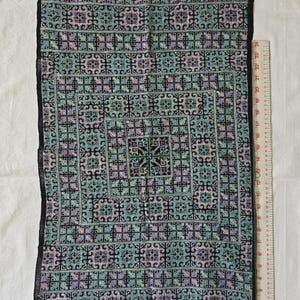 Thai Yao or Mien Embroidery Cloth, Cross Stitch Hand Embroidery Fabric ...