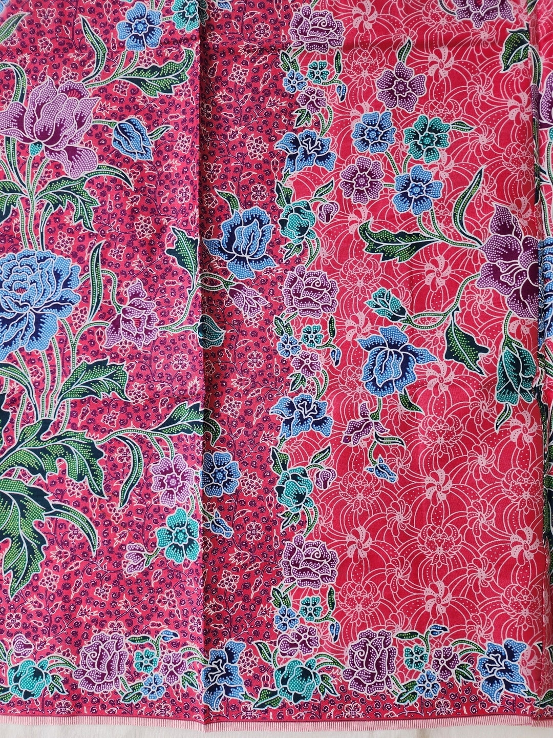 Ratna Dewi Cotton Sarong Fabric, Indonesian Batik Printed Style Sarong ...