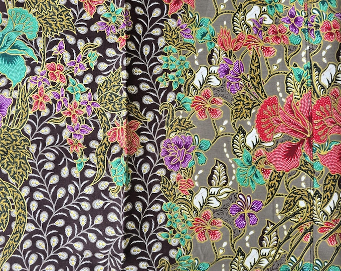 Ratna Dewi Cotton Sarong Fabric, Indonesian Batik Printed Style Sarong ...