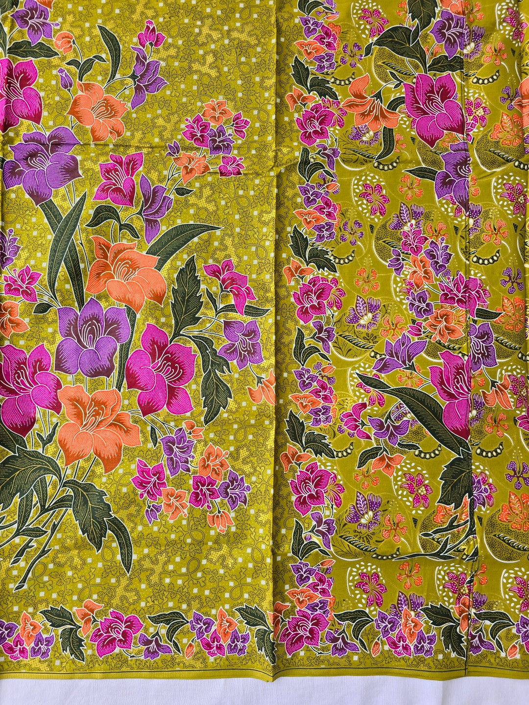 Ratna Dewi Cotton Sarong Fabric, Indonesian Batik Printed Style Sarong ...