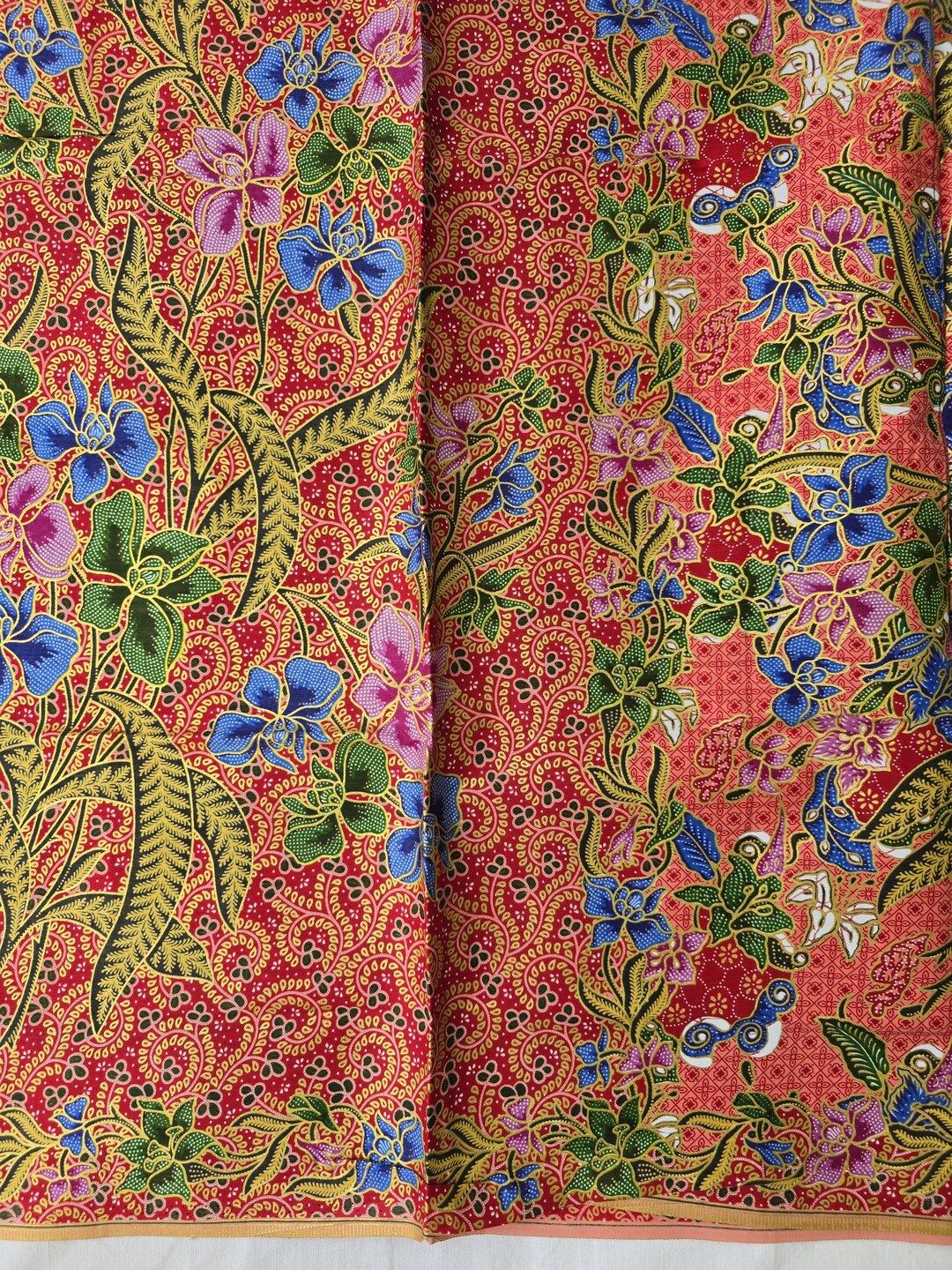Ratna Dewi Cotton Sarong Fabric, Indonesian Batik Printed Style Sarong ...