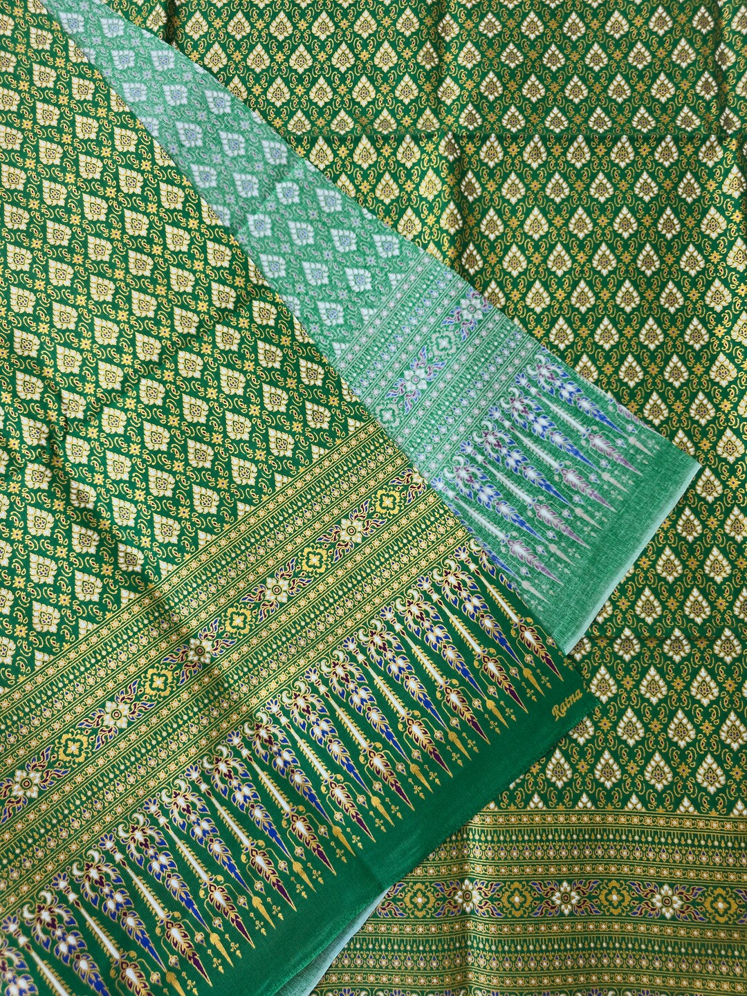 Ratna Dewi Cotton Sarong Fabric in Thai Style Printed, Thai Batik ...