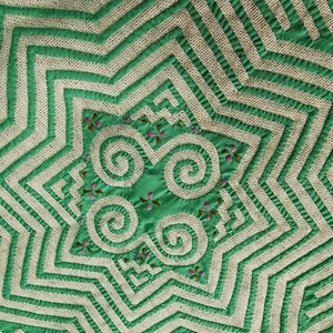 Hmong Reverse Applique Cloth, Hand Embroidery Fabric, Hmong Quilt ...