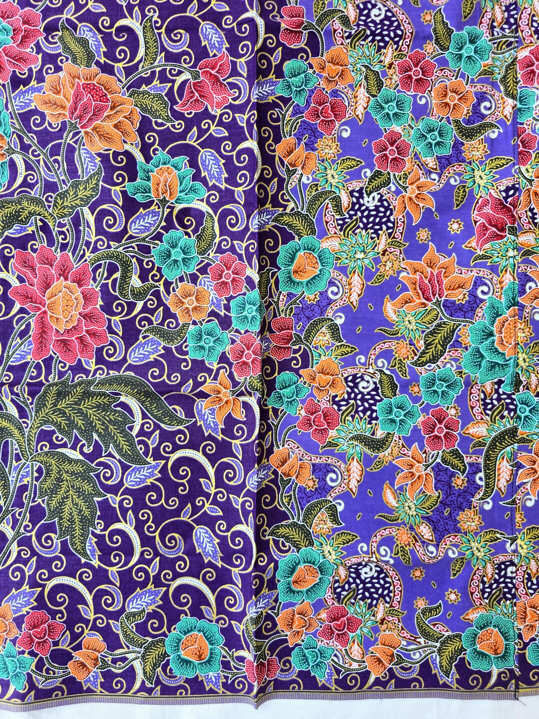 Ratna Dewi Cotton Sarong Fabric, Indonesian Batik Printed Style Sarong ...