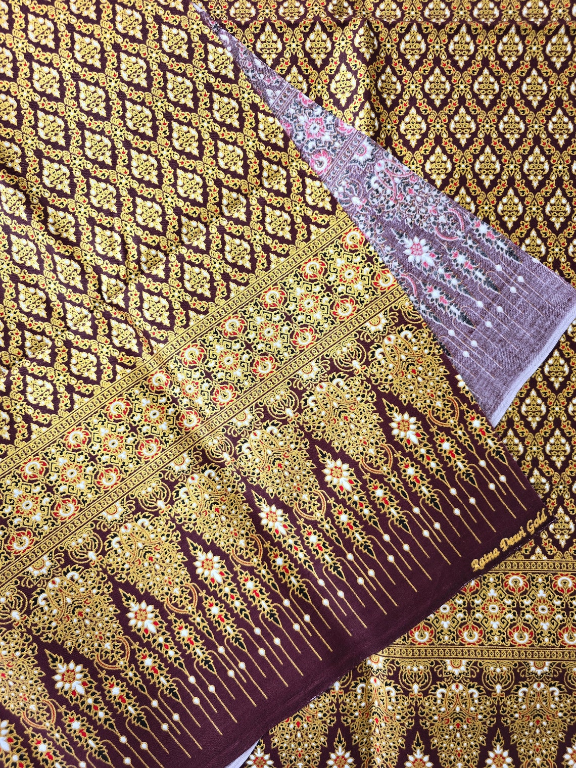 Ratna Dewi Cotton Sarong Fabric in Thai Style Printed, Thai Batik ...
