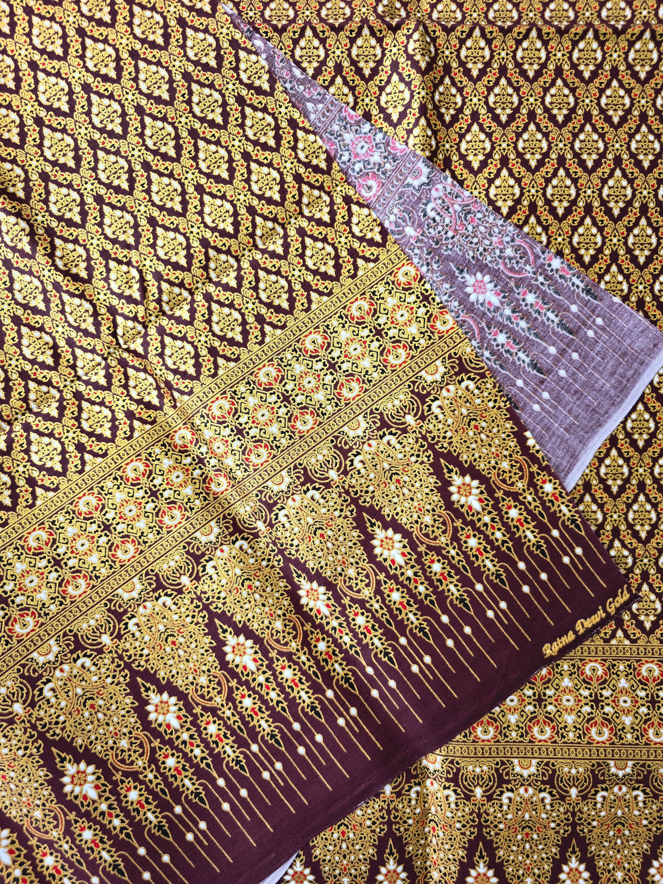 Ratna Dewi Cotton Sarong Fabric in Thai Style Printed, Thai Batik ...