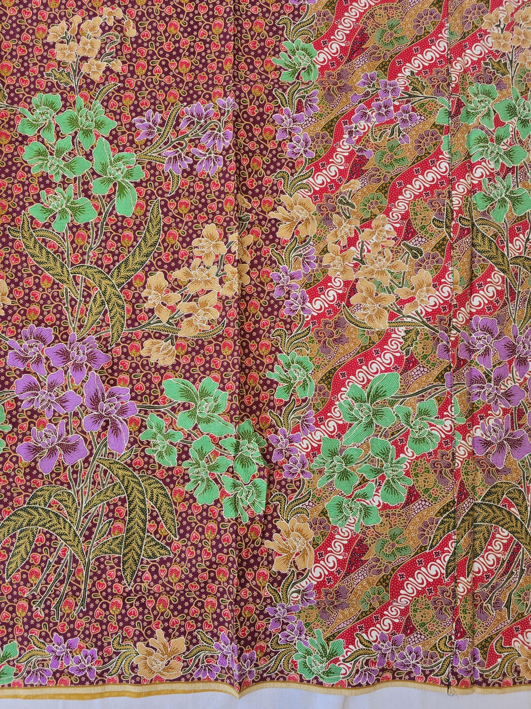 Ratna Dewi Cotton Sarong Fabric, Indonesian Batik Printed Style Sarong ...