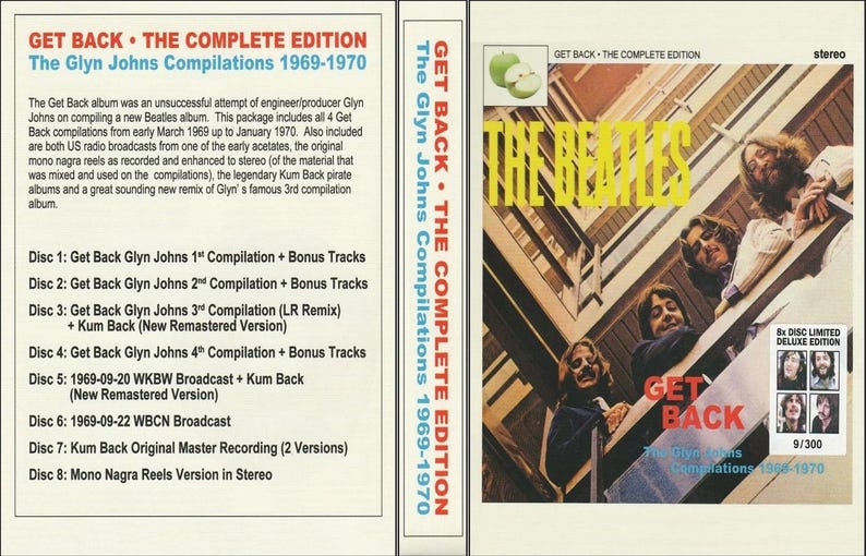 The Beatles - Get Back Complete Collection / 8 Cd's! - Etsy