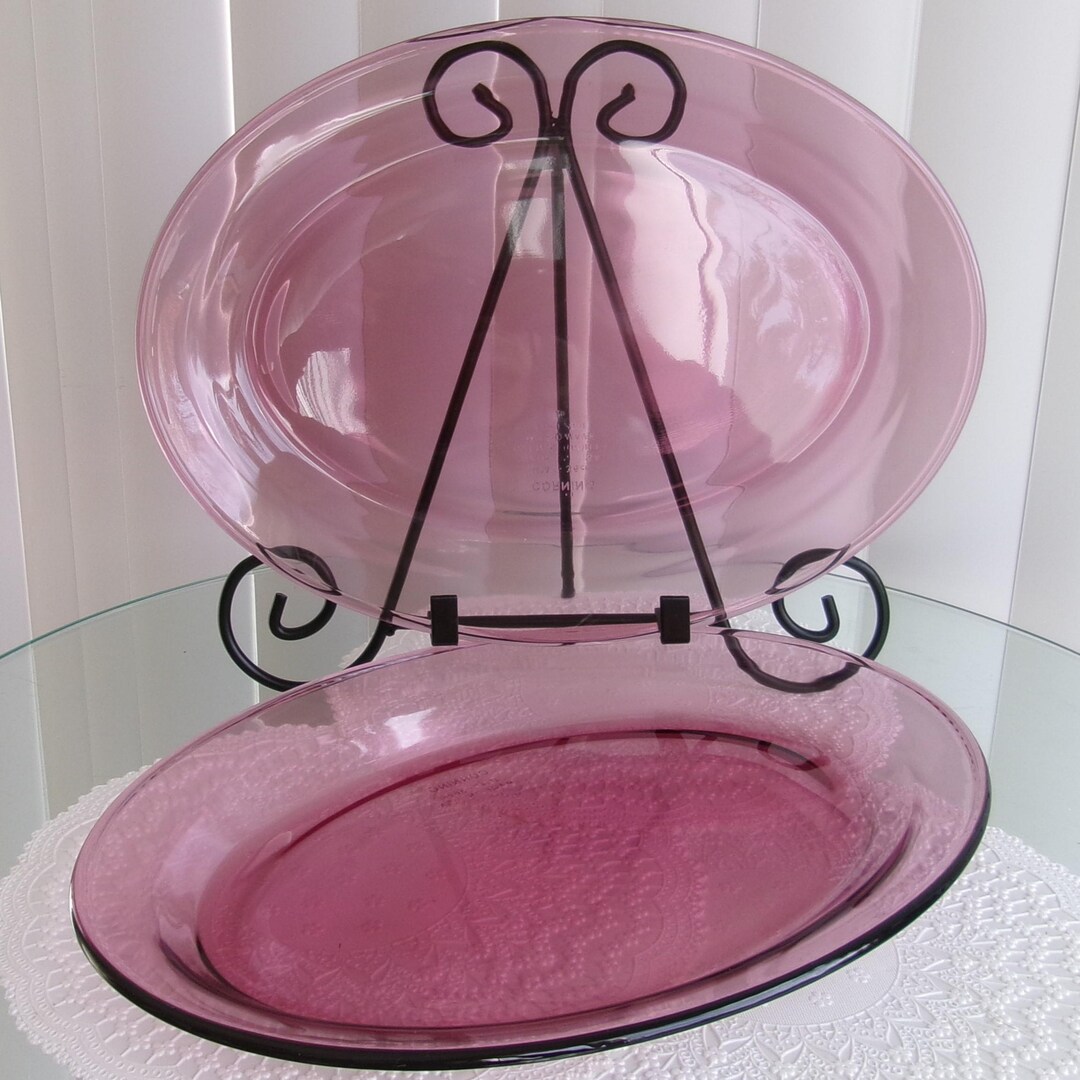 Vintage Pair Pyrex Cranberry Serving Platters, 2 Pc. - Etsy