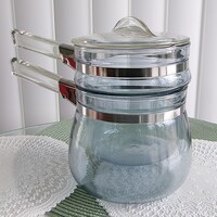 Vintage Pyrex Flameware Double Boiler #6763 - Etsy