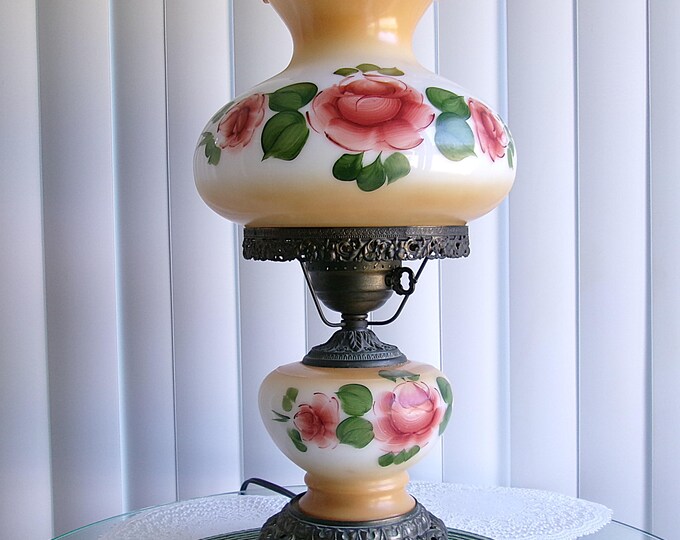 Vintage Hurricane Table Lamp, GWTW Lamp - Etsy