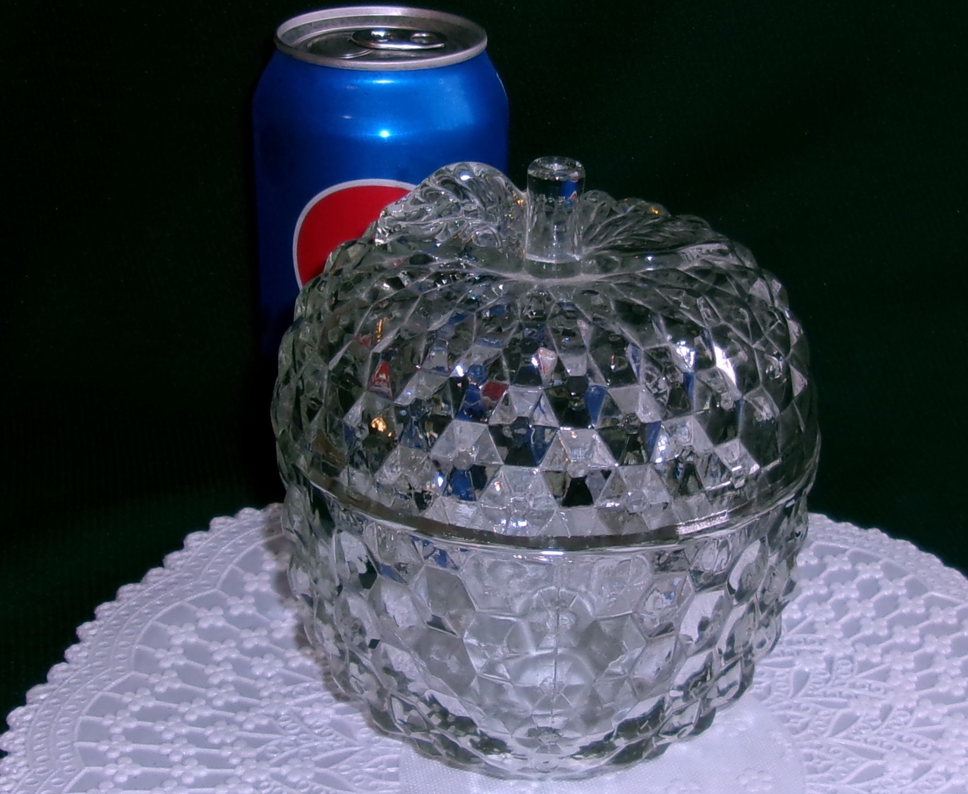Apple Candy Dish Glass