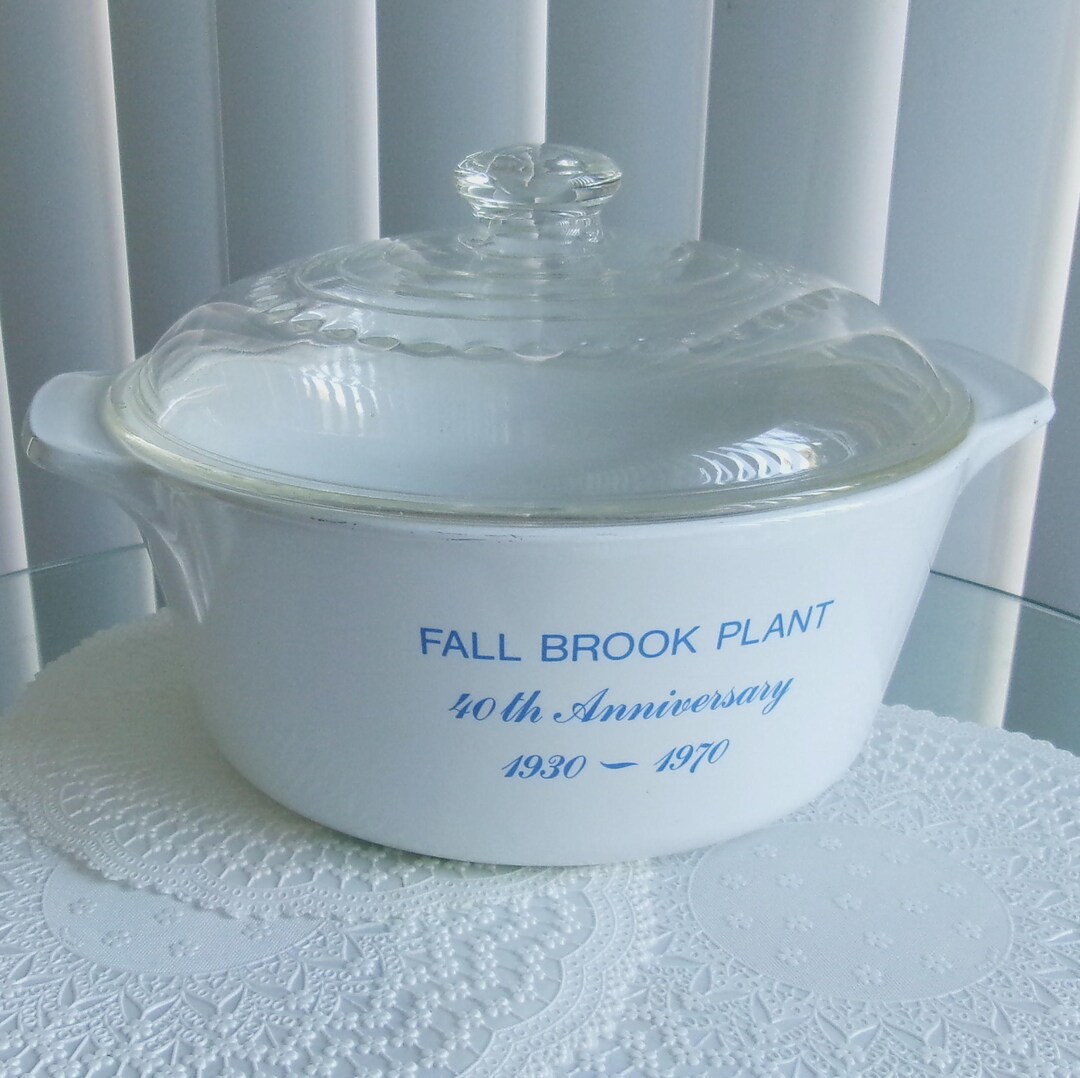 Corning Ware Round Casserole Dish, 4 Qt. Fall Brook Plant Promo - Etsy