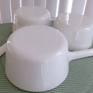 Corning Ware Range Topper Saucepans, 3 Pc Set, All White - Etsy