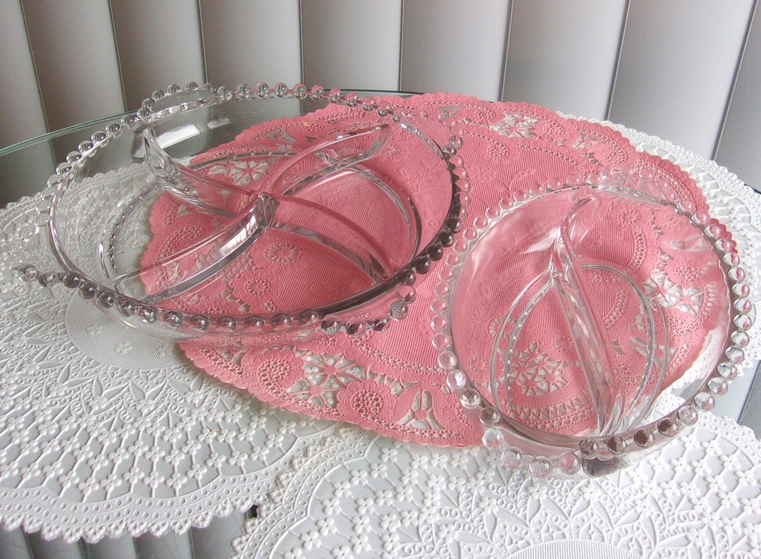 Pair Imperial Candlewick Divided Serving Dishes - Etsy