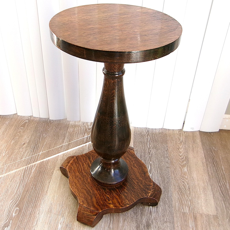 Plant Stand Oak Vintage - Etsy