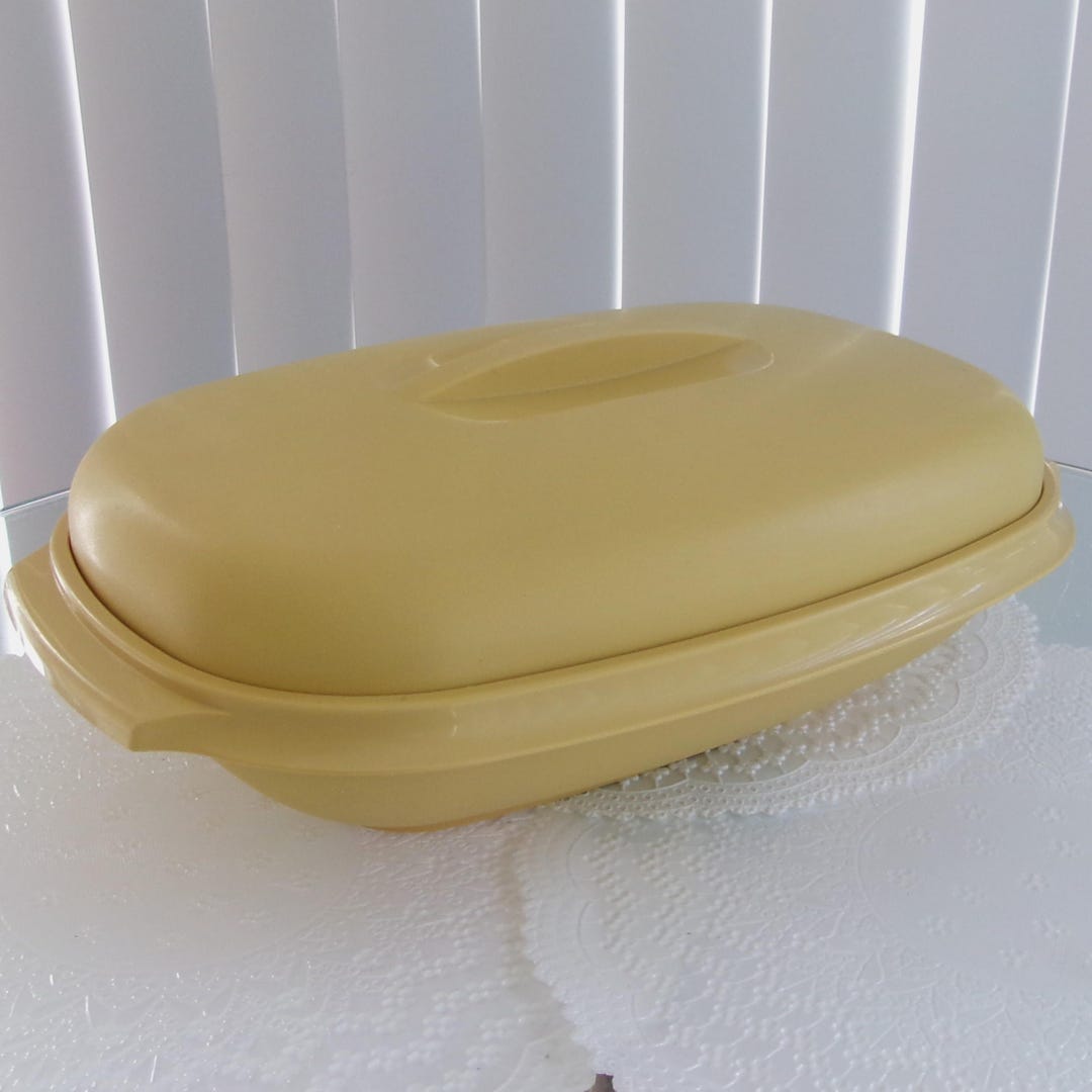 Tupperware Harvest Gold Casserole Dish Serving Bowl & Lid - Etsy