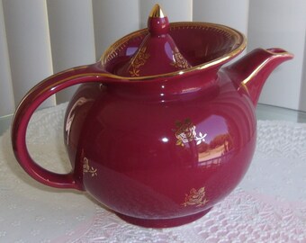 Maroon Hall Teapot - Etsy