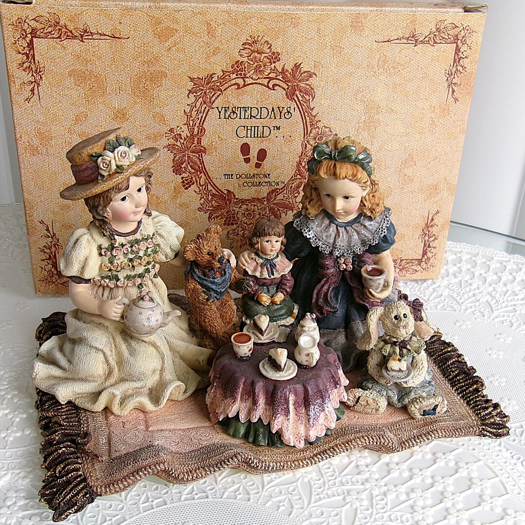 Boyd's Bear Collection Tea for Four Figurine, 1995 - Etsy