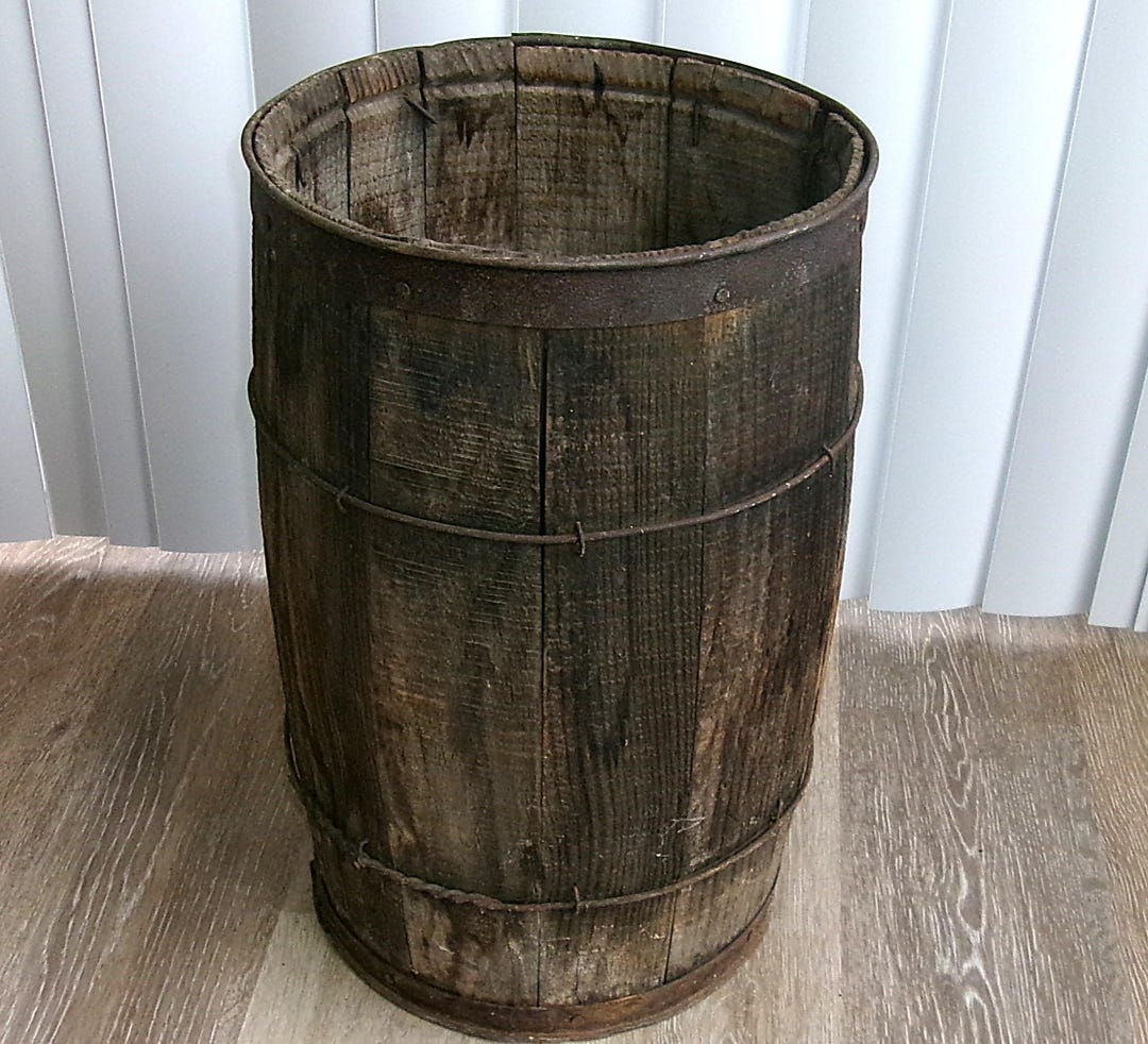 Vintage Wood Nail Barrel, 17 - Etsy