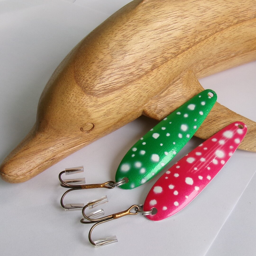 Custom Painted UV Fishing Spoon Set, Christmas Chill, Gift Set - Etsy