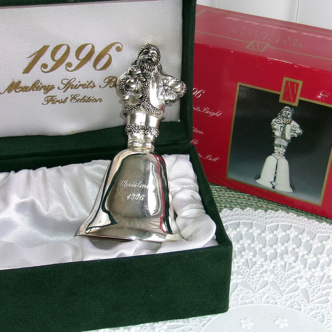Silverplate 1996 Santa Bell, New in Box, Madison Avenue - Etsy