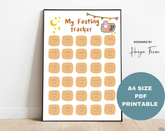Monthly Muslim Children's Prayer Tracker, Salah Tracker Printable ...