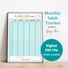Monthly Muslim Children's Prayer Tracker, Salah Tracker Printable ...