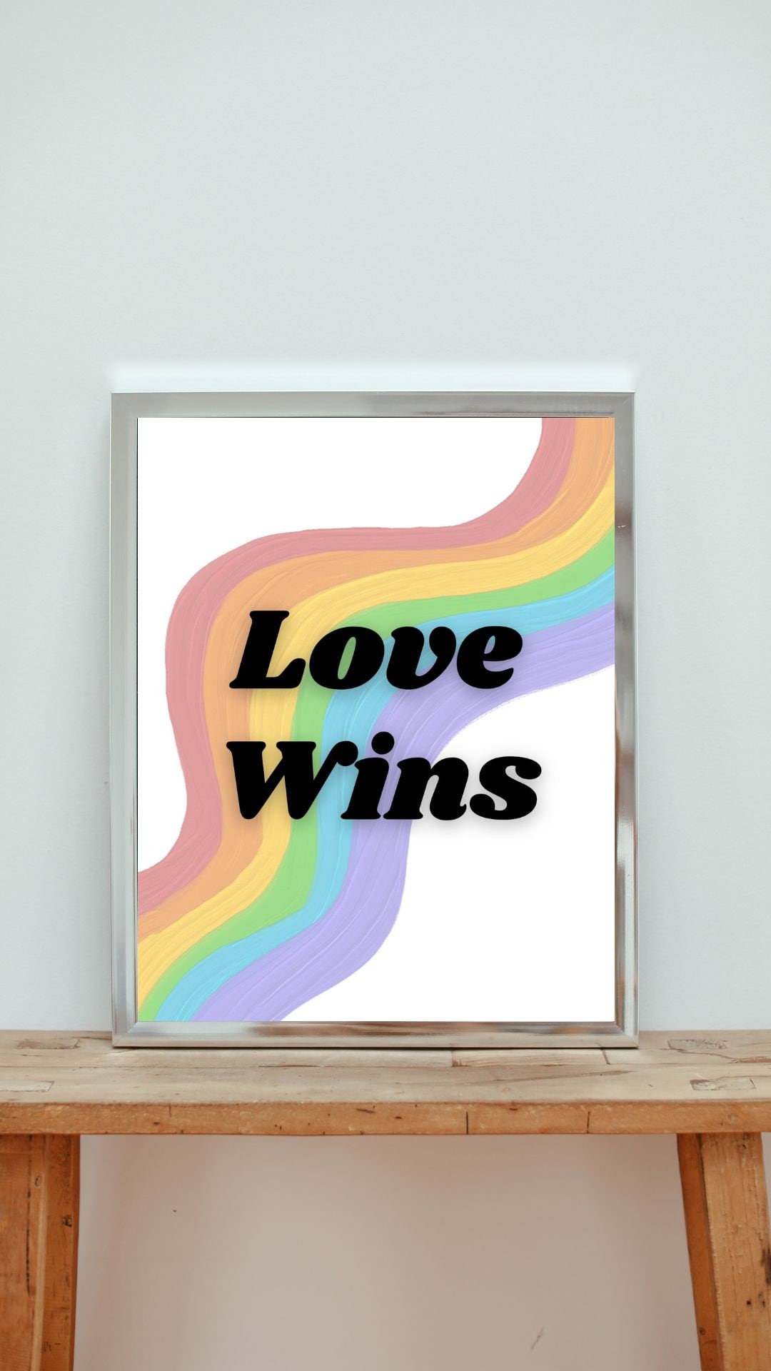 Love Wins LGBTQ Instant Digital Download Art Print, LGBTQ Pride Month ...