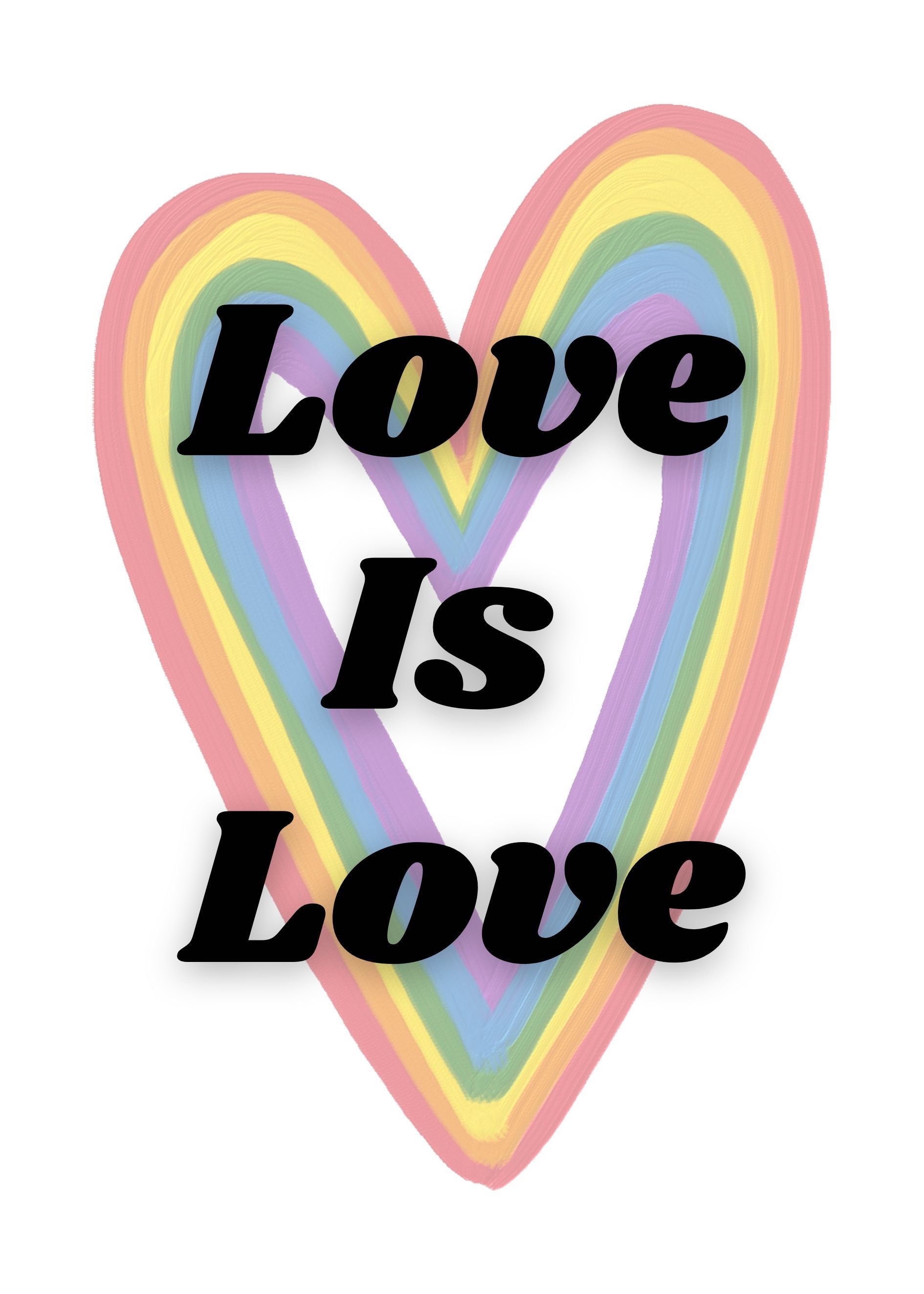 Love Is Love LGBTQ Art Print, LGBTQ Pride Month Poster sold by ...