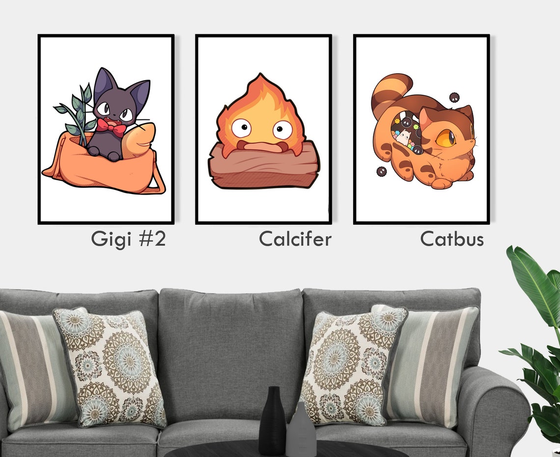 Printed Wall Art Studio Ghibli Fanart Ready to Frame - Etsy UK