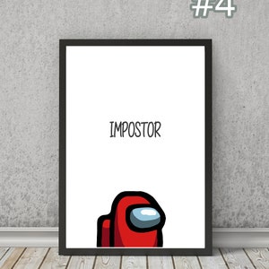 AMONG US POSTERS Wall Decor Gamer Boys Girls Bedroom Print Wall Art ...