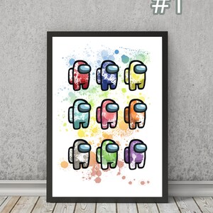 AMONG US POSTERS Wall Decor Gamer Boys Girls Bedroom Print Wall Art ...