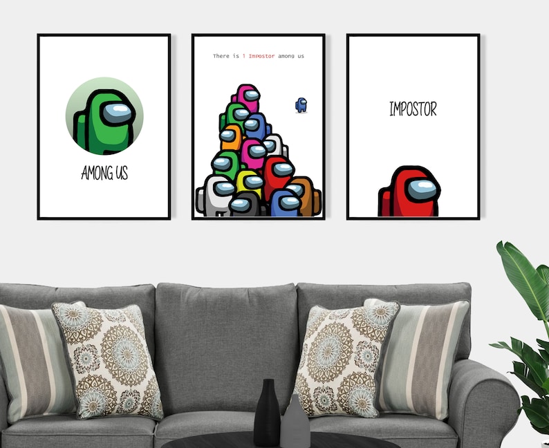 AMONG US POSTERS Wall Decor Gamer Boys Girls Bedroom Print - Etsy