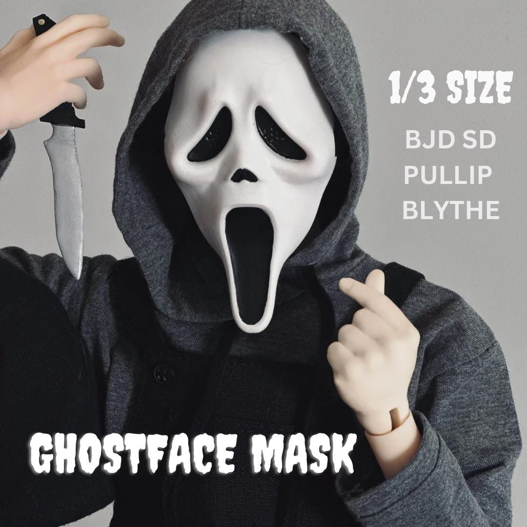 BJD PULLIP BLYTHE 1/3 Ghostface Mask - Etsy