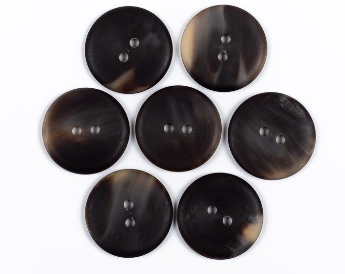 Horn Buttons / Size 11-50 Mm. / 2 Holes - Etsy
