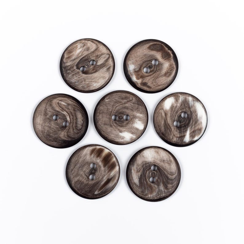 Natural Ox Horn Buttons | Handmade Horn Button | Craft and Knitting ...