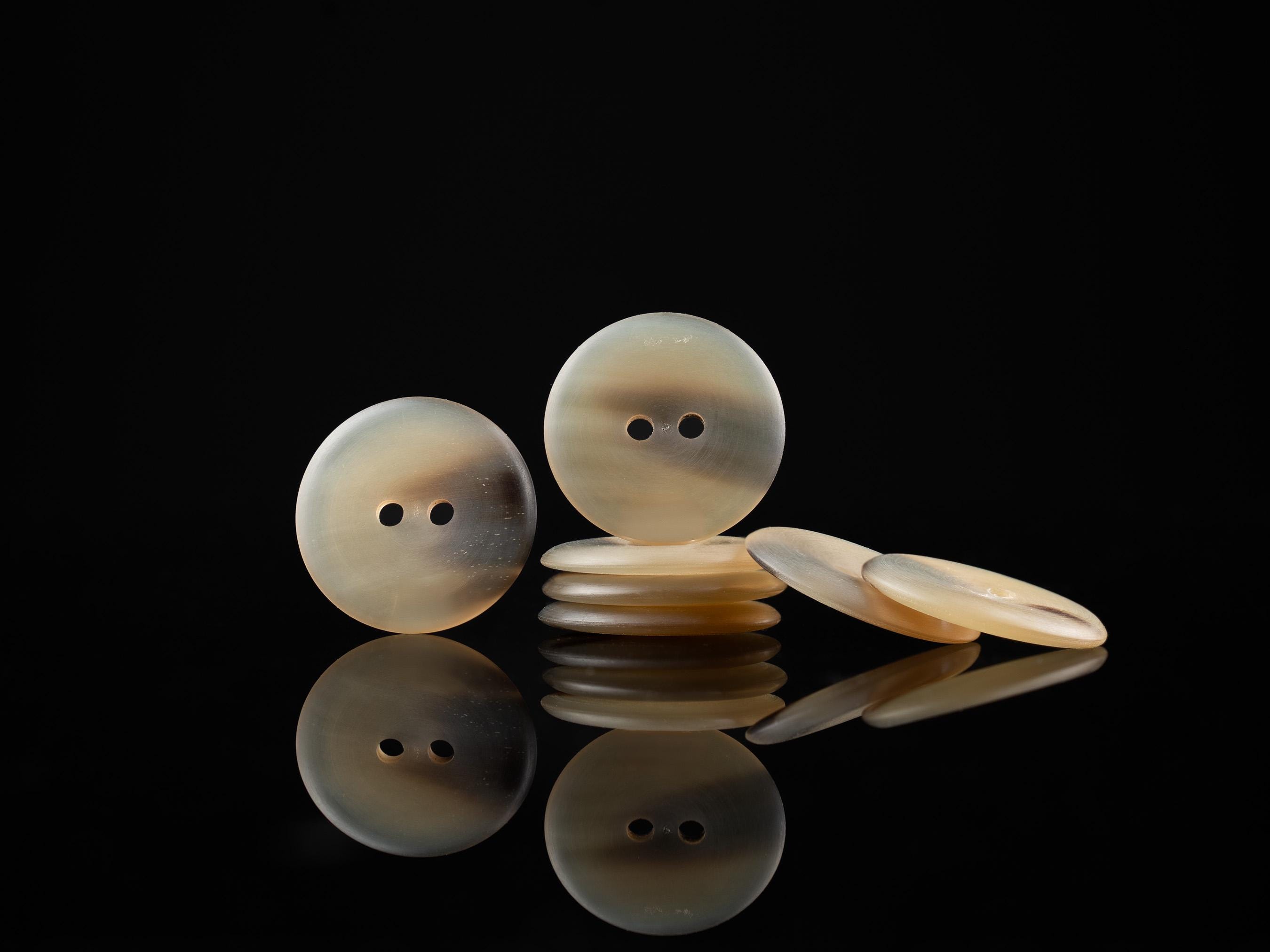 Real Horn Buttons: Unique 2-hole Design, Cardigan, Blazer, and DIY ...