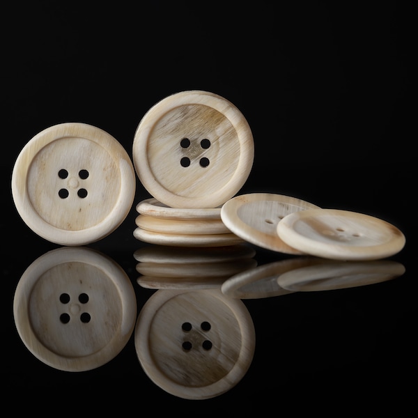 Natural Color Button - Etsy