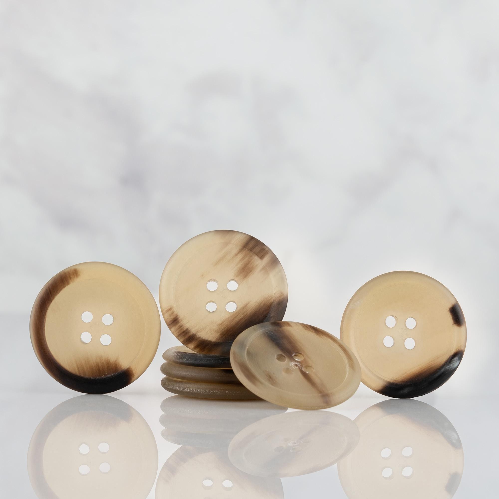 Natural Cow Horn Buttons | Handmade Horn Button | Sewing and Knitting ...