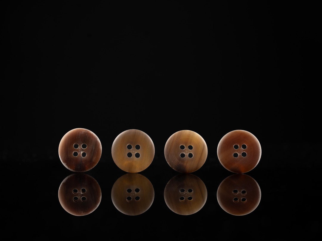 Handcrafted Light Brown Horn Buttons: Unique DIY Sewing Supplies - Etsy