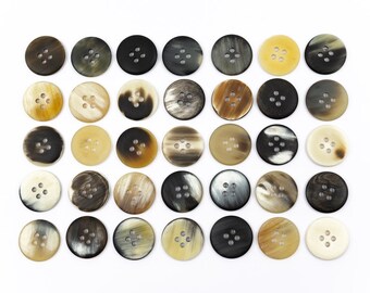 Real Horn Buttons in Various Sizes, Fancy Buttons for Sewing and ...