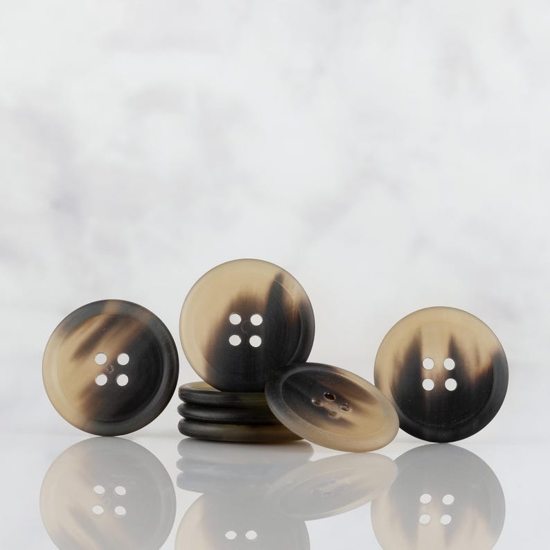 Natural Cow Horn Buttons | Handmade Horn Button | Sewing and Knitting ...