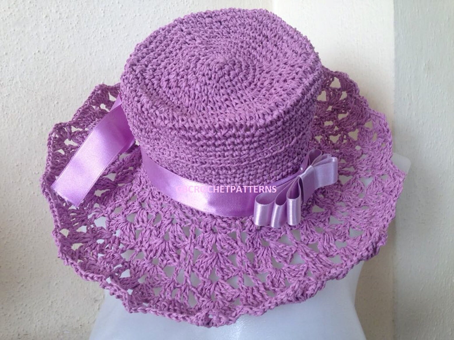 Easy Crochet Summer Hat Raffia Sun Hat Pattern Girl to Adult - Etsy
