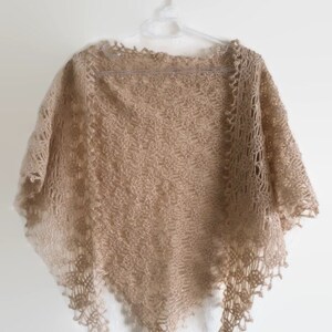 Pattern Crochet Summer Lace Shawl, Easy Crochet Shawl, Wrap Tutorial ...